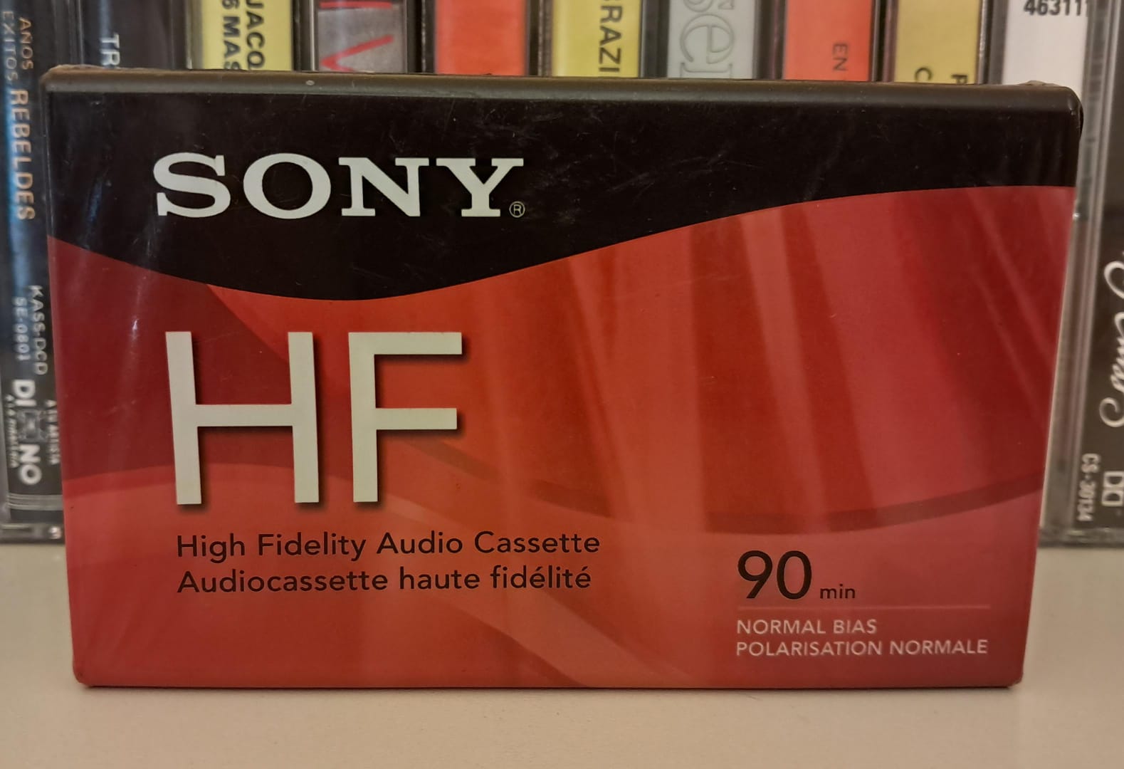 Cassette virgen. Sony HF 90 nuevo, sellado. – formatomuertodistro